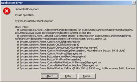 managing unhandled exceptions in nhandled exception system
