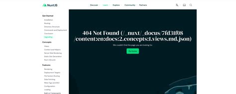 [bug] all documentation is not available · issue 1898 · nuxt nuxtjs