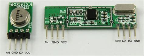 how to do serial comms using the cheap rf 433 315 mhz modules