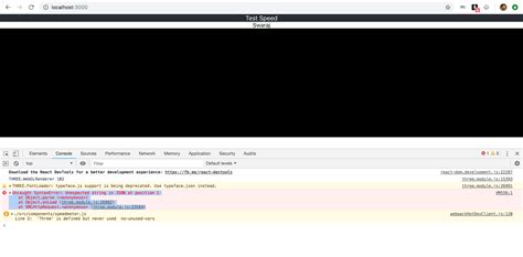 javascript textgeometry of three js with react not working stack