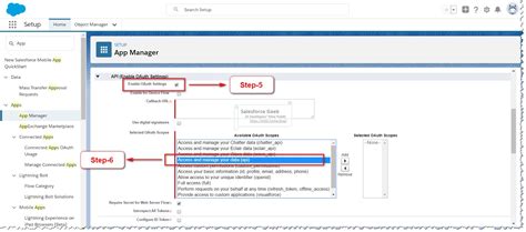 how to configure salesforce connected apps for rest api integration