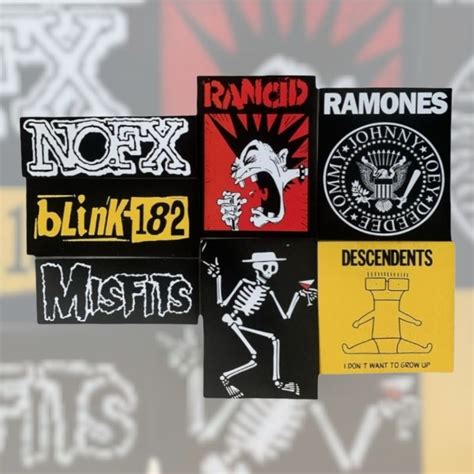 Jual Sticker Band Punk Punk Rock Ramones Misfits Descendents