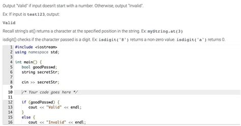 solved output valid if input doesn t start with a number
