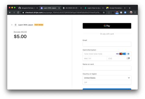 how to donation button to start accepting money on jamstack sites