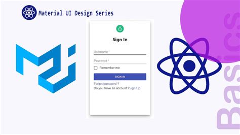design a login form using material ui material ui react youtube