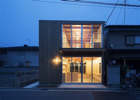 wooden house by suzuki architects also contains a hair salon