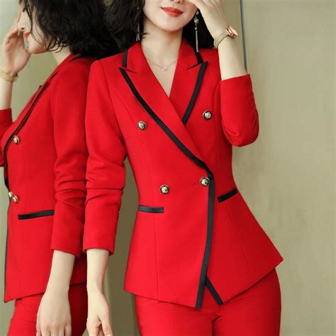 Buy Women Formal Pant Suit For Office Work Wear Uniform Ol Ladies