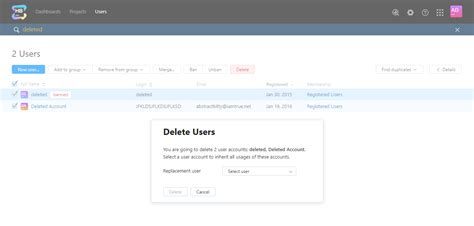 delete user accounts help hub