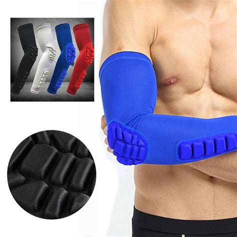 Buy Elastic 1 Pc Arm Sleeve Support Honeycomb Pad Elbow Protector
