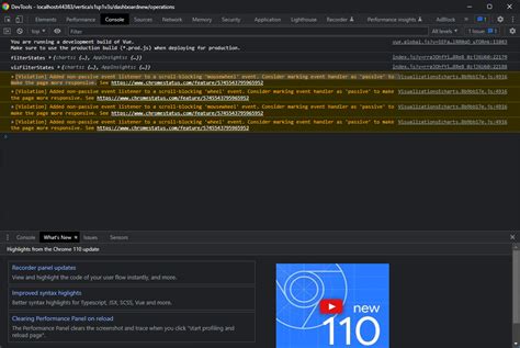 [bug] [violation] added non passive event listener to a scroll blocking