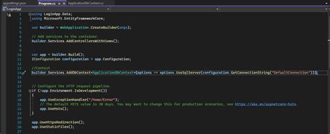 unable to create an object of type applicationdbcontext for the