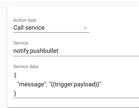 usage of trigger event data in notification configuration home
