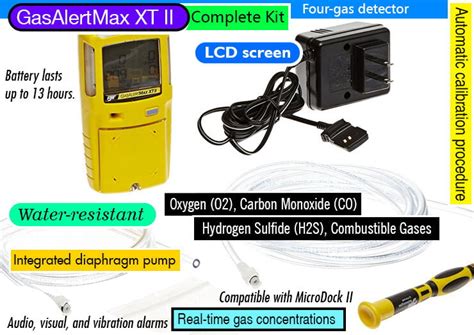 Gasalertmax Xt Ii Review Portable Multi 4 Gas Confined Space Detector