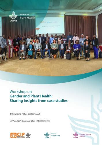 The Workshop On Gender And Plant Health Sharing Insights From Case