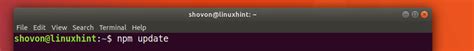install npm nodejs package manager on ubuntu linux hint