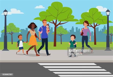 Pareja Multiétnica E Hijos Ilustración De Stock Getty Images