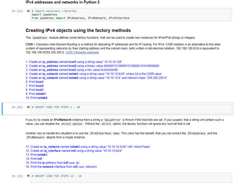 [solved] Introduction To Pythons Ipaddress Module Using Jupyter