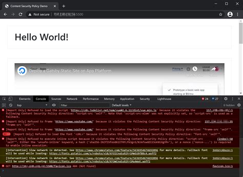 how to secure node js applications with a content security policy