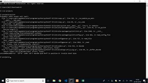 python pylint unicodedecodeerror utf 8 can t decode byte