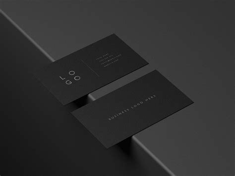 Mockup Pack Black Business Cards Black Business Card Mockup