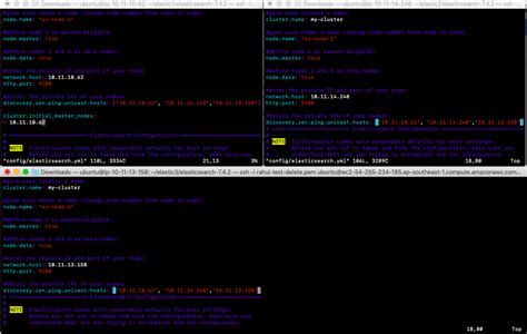 how to setup elasticsearch cluster with 3 nodes on ubuntu