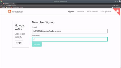 multi step reactive form for email password signup