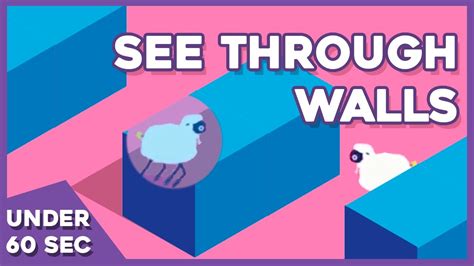 see through walls shader under60sec unity tutorial youtube