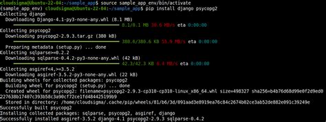 using postgresql with django on ubuntu 21 04 server