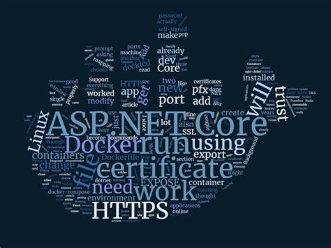 how to run asp core 3 1 over in docker using linux containers