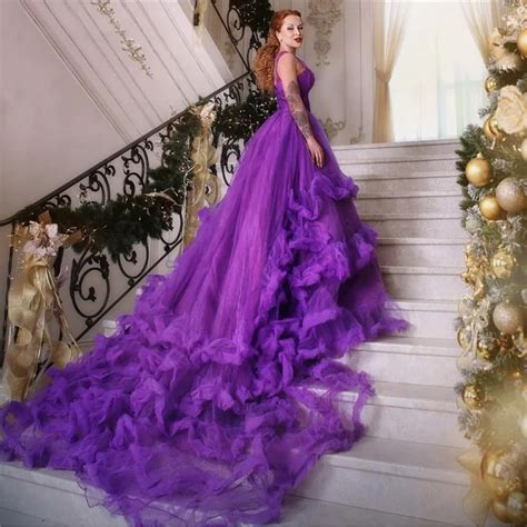 Purple Ball Gown Wedding Dress Uk