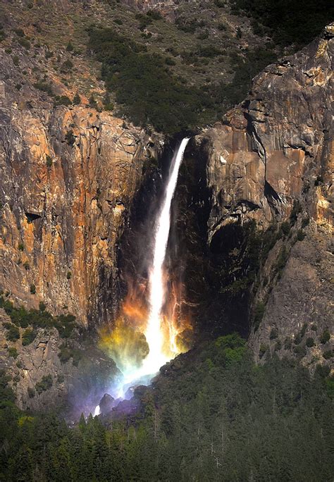 see amazing yosemite waterfall rainbow new york daily news
