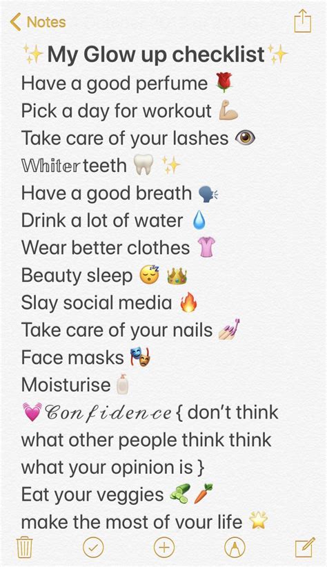💗my Glow Up Checklist 💗 Glow Up Tips Self Improvement Tips Beauty