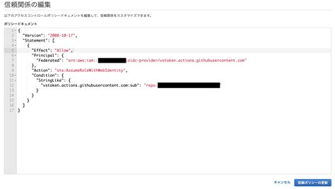 [github actions]aws actions configure aws credentialsを使ってoidcプロバイダを介した