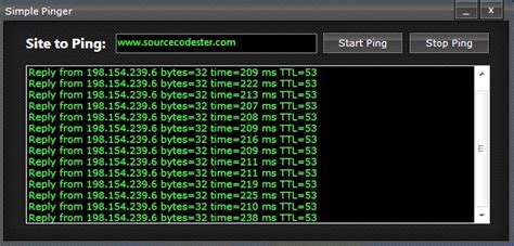 simple pinger free source code tutorials and articles