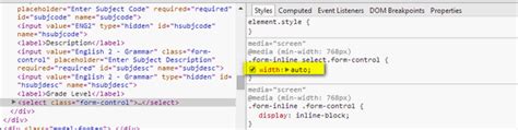 javascript class form control in bootstrap dont take effect when used