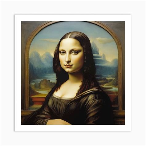 Mona Lisa Art Print By Aljili Fy