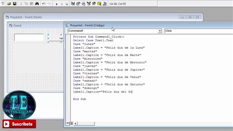 como usar case select curso de visual basic 6 0 cap 28 youtube