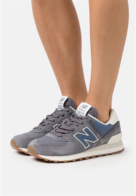 New Balance Wl574 Baskets Basses Magnet Gris Foncé Zalando Fr