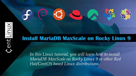maxscale mariadb configuration mariadb maxscale setup on rocky