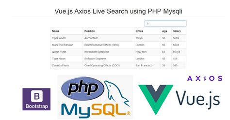 vue js axios live search using php mysqli tutorial101