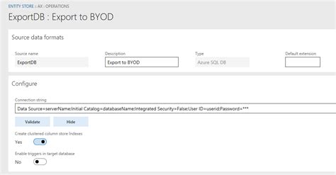 bring your own database byod finance and operations dynamics 365