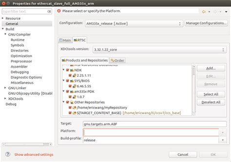 rtos am3357 ethercat slave full feature build fails processors forum