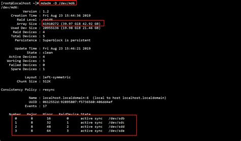 centos 7 raid磁盘阵列详解二、（raid5、raid6、raid10）全程可跟做 在centos中 使用4个硬盘构建raid5