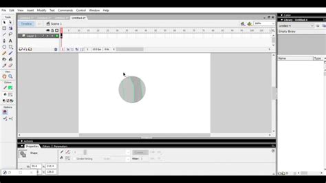 How To Create Motion Tween In Flash Youtube