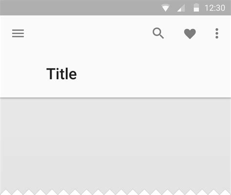 java how do i add a icons like search heart options to the top of