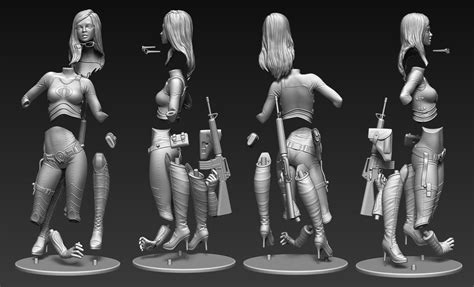 artstation the baroness 3dprint ready resources