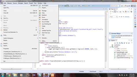 cara membuat database di eclipse kumpulan tips
