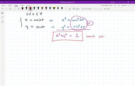 Solved Give Parametric Equations And Parameter Intervals For The Motion