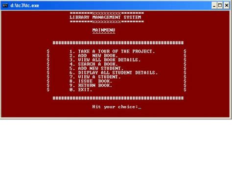 library management system c free source code and tutorials