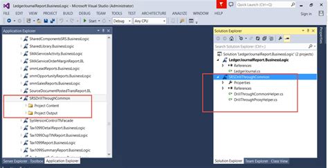 microsoft dynamics 365fo ax hub ssrs report through drill